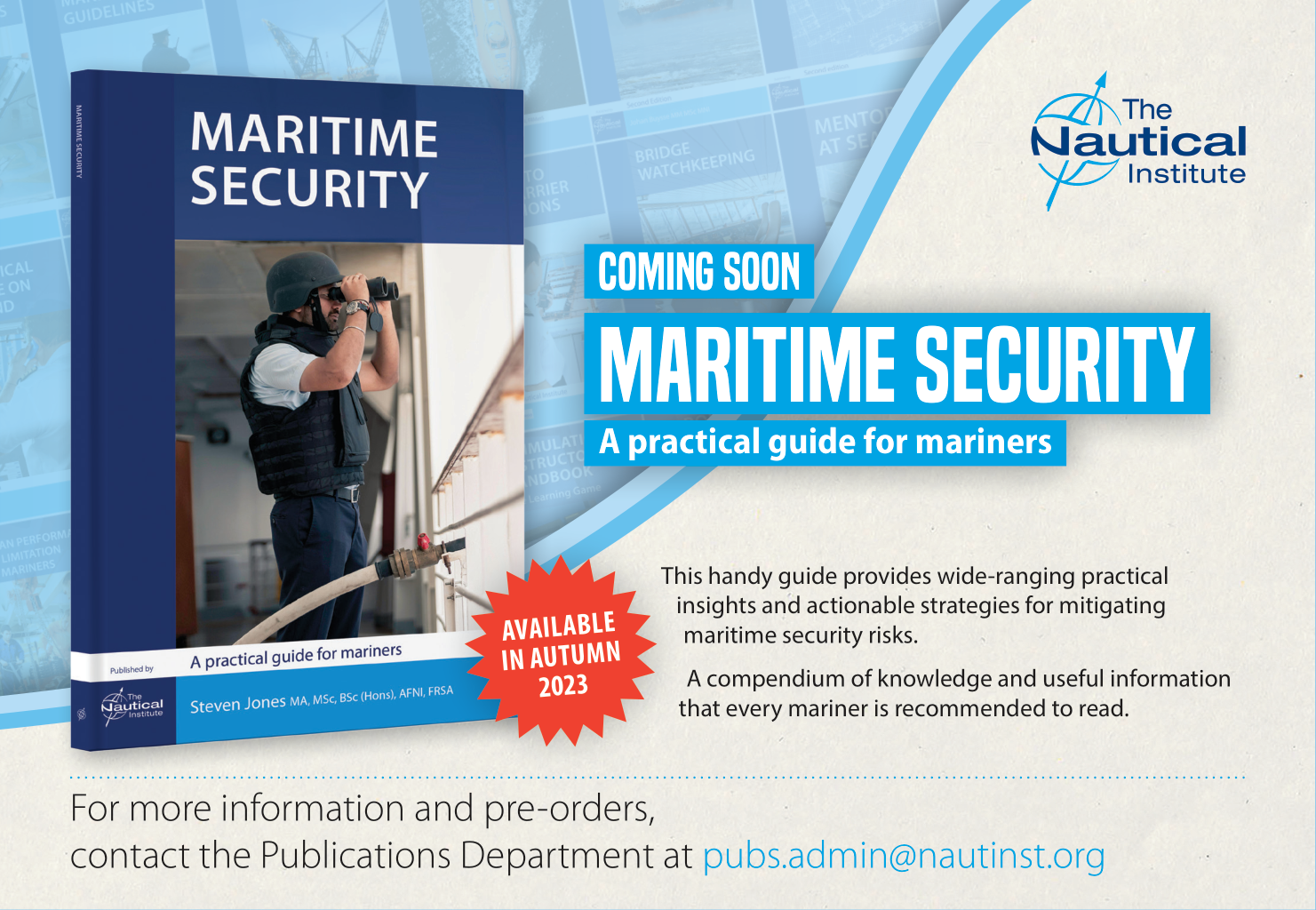 Maritime Security Book Launch - London International Shipping Week