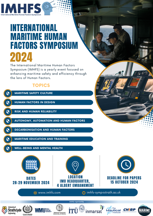 International Maritime Human Factors Symposium International Maritime Human Factors Symposium