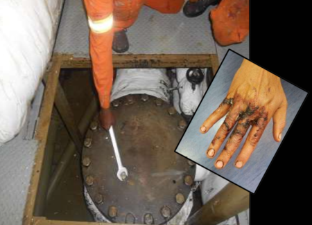 202239 Hit bitumen burn