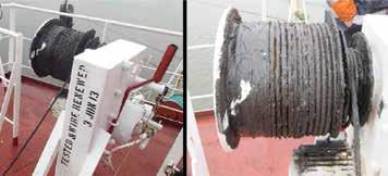 201639 Heavily greased wire rope less than adequate