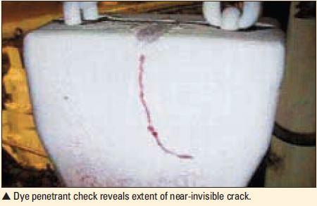 200745 Cracked crane hook block